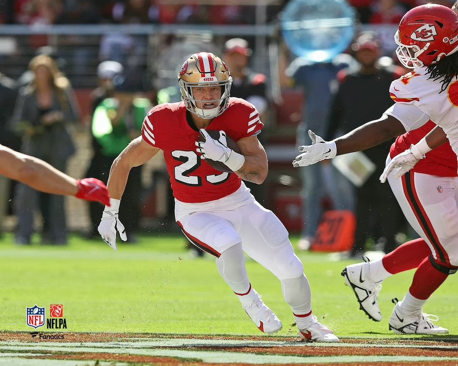 Christian McCaffrey in Action San Francisco 49ers 8" x 10" Football ...