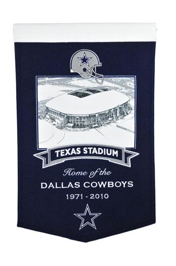 Dallas Cowboys Stadium Wool Banner | NFL Football Pennants, Banners ...