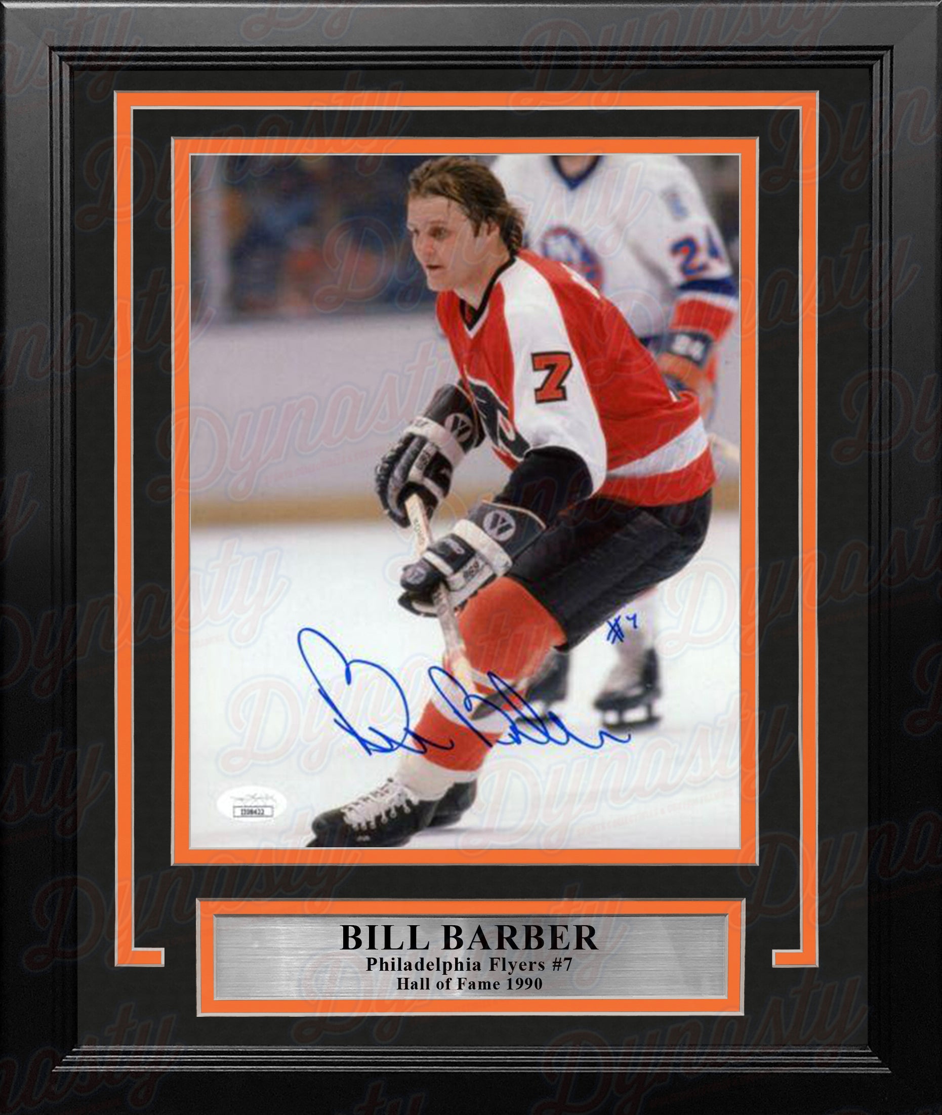 Bill Barber in Action Autographed Philadelphia Flyers 8" x 10" Framed ...