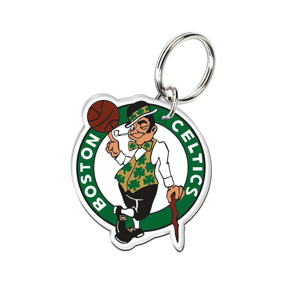 Boston Celtics Acrylic Logo Keychain | NBA Keychains & Car Accessories