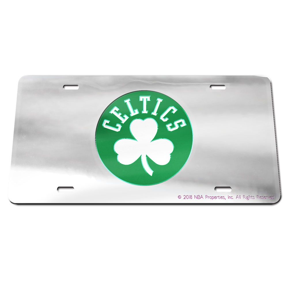 Boston Celtics Laser Engraved License Plate - Mirror Team Color | NBA ...