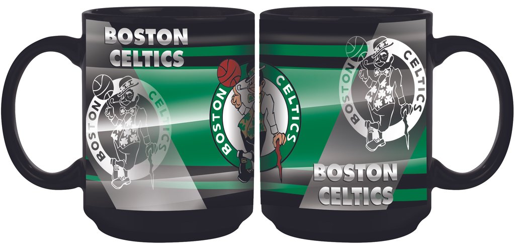 Boston Celtics 11oz. Shadow Sublimated Coffee Mug - Black | Basketball ...