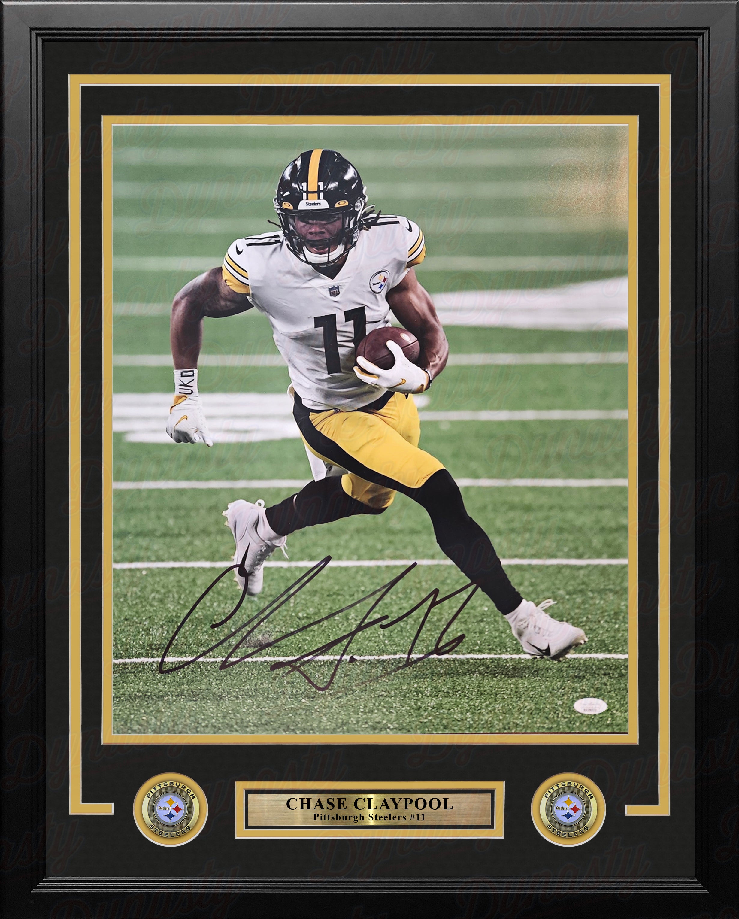 Chase Claypool Running Action Pittsburgh Steelers Autographed 16" x 20 ...