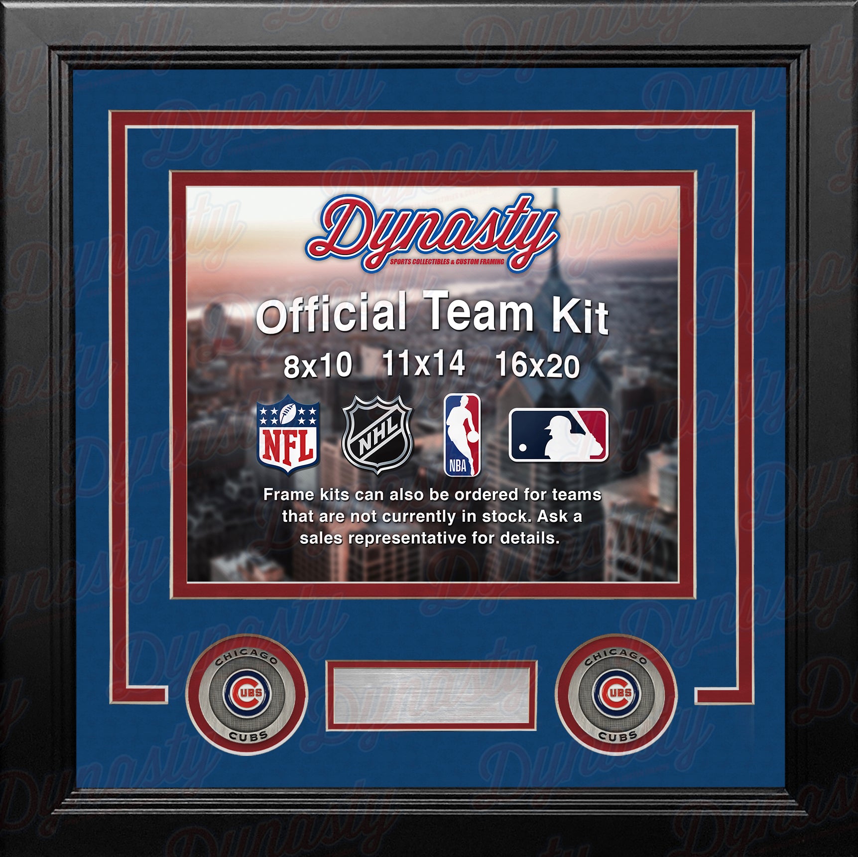 Chicago Cubs Custom MLB Baseball 8x10 Picture Frame Kit (Multiple ...