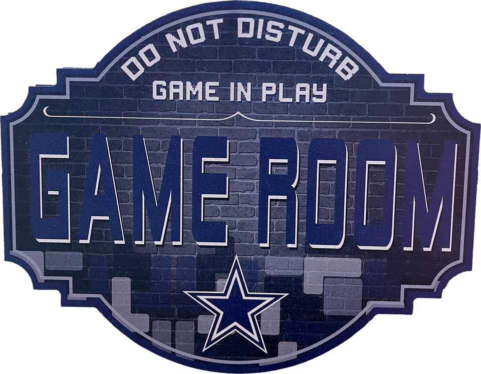 Dallas Cowboys 12" Game Room Wood Sign | Football Signs, Banners, and ...