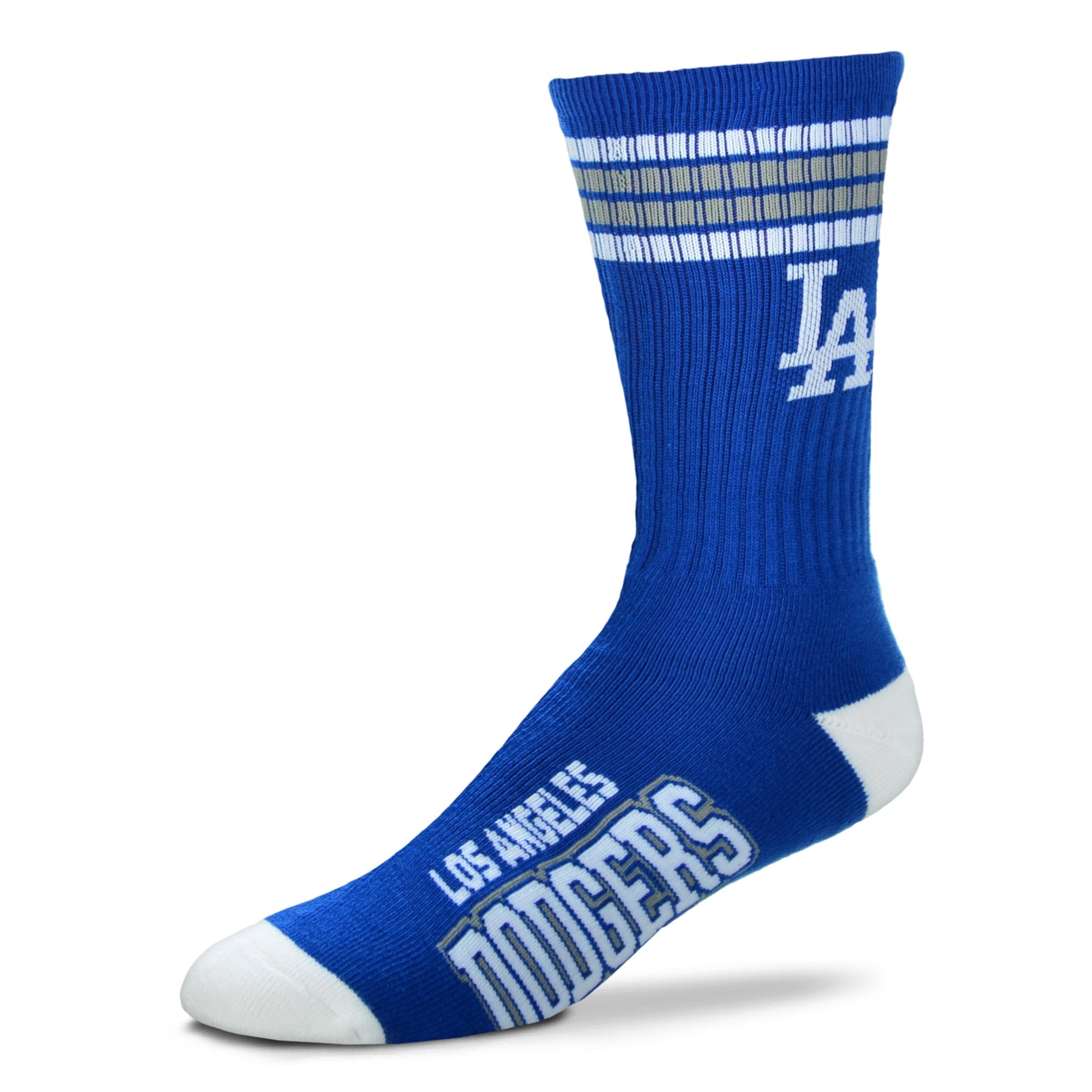 Los Angeles Dodgers Men's 4 Stripe Deuce Socks | MLB Baseball Socks ...