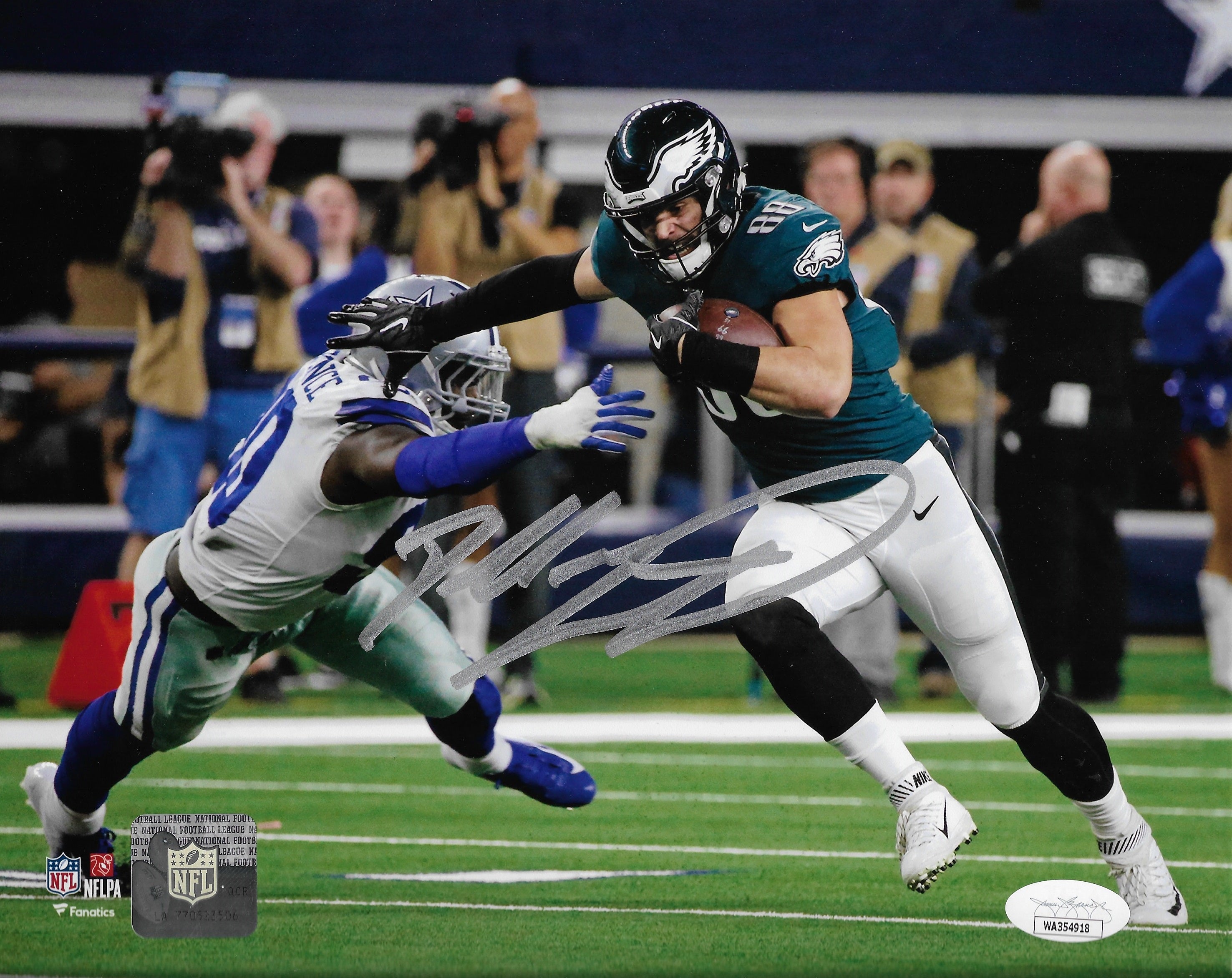 Dallas Goedert v. Cowboys Philadelphia Eagles Autographed 8" x 10 ...