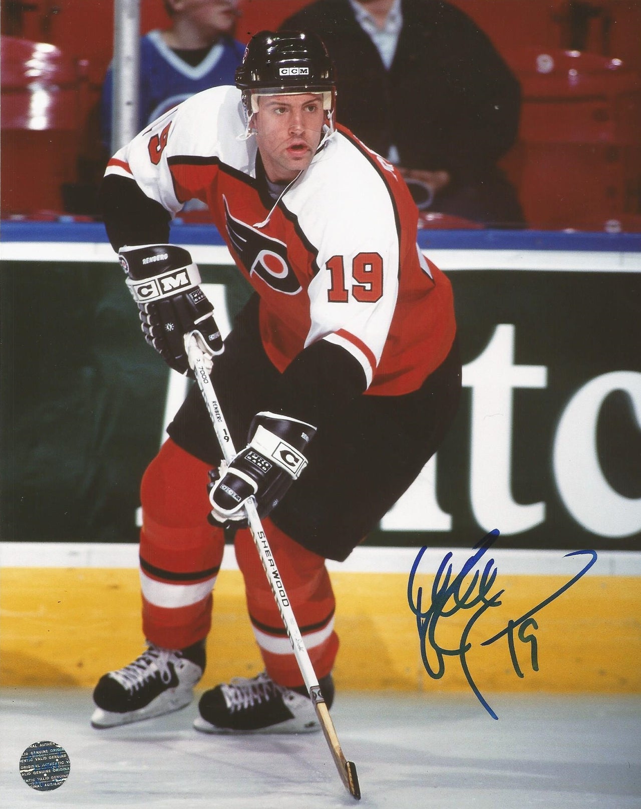 Mikael Renberg Skating Autographed Philadelphia Flyers 11" x 14" Hockey ...