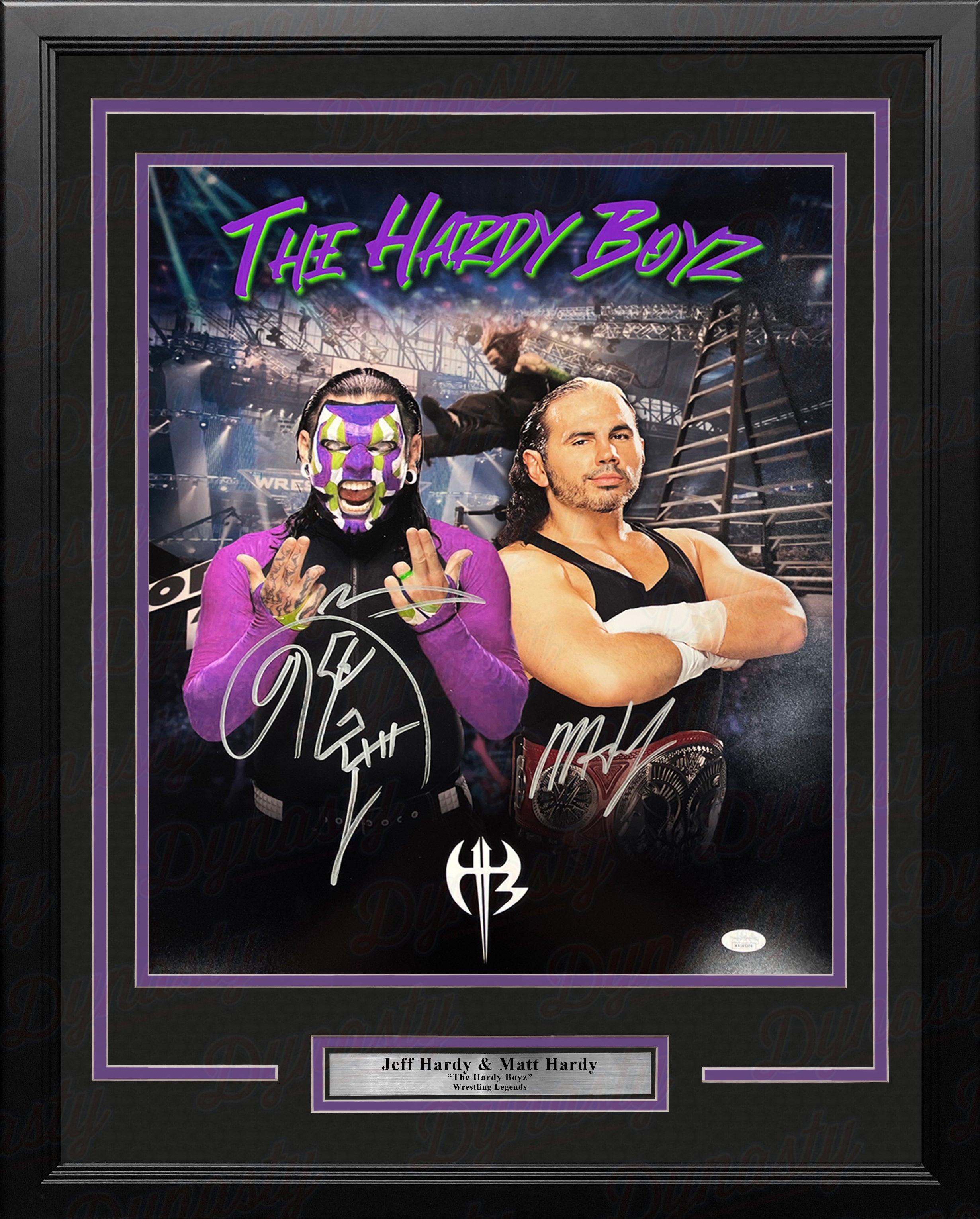 Jeff Hardy & Matt Hardy Autographed Framed Wrestling Photo | Wrestling ...