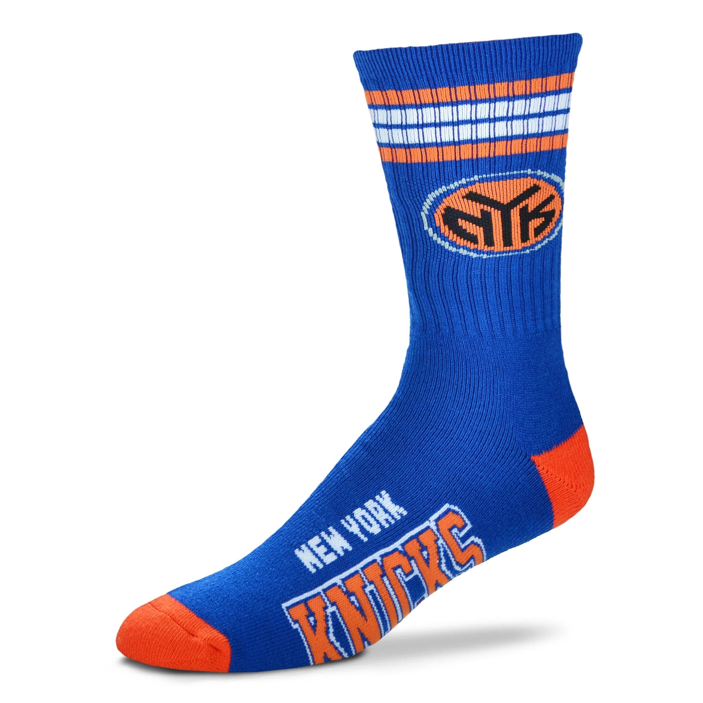 New York Knicks Men's 4 Stripe Deuce Socks | Basketball Socks, Apparel ...