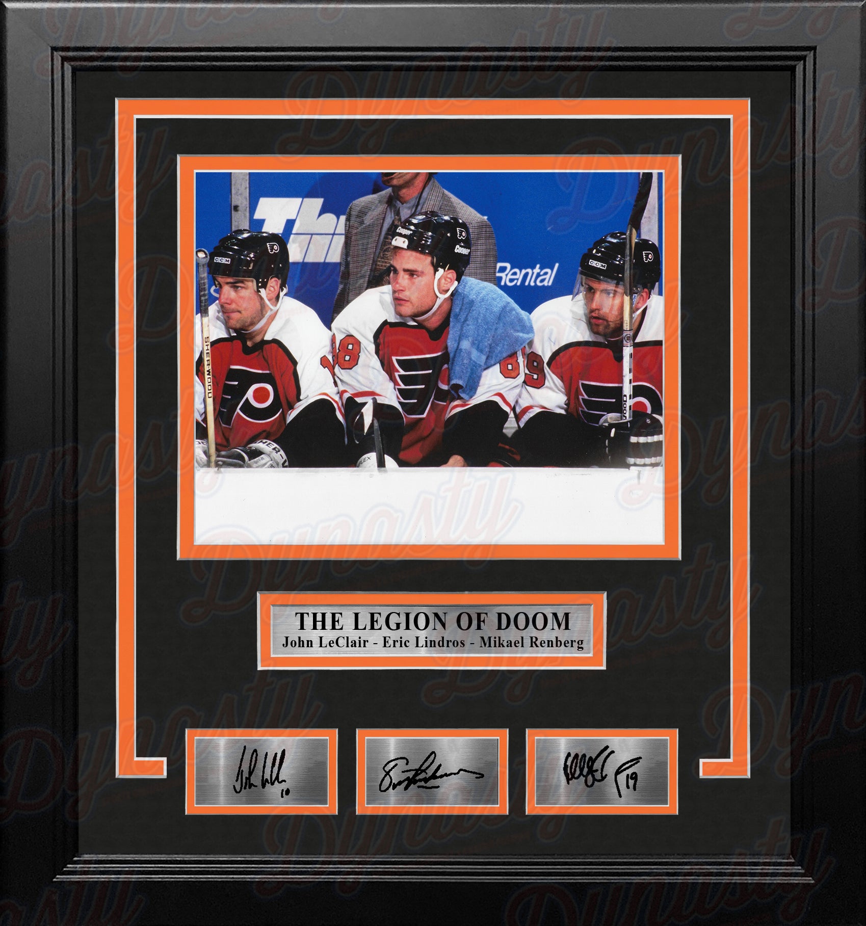 Philadelphia Flyers Legion of Doom Bench Engraved Autographs NHL Hockey ...