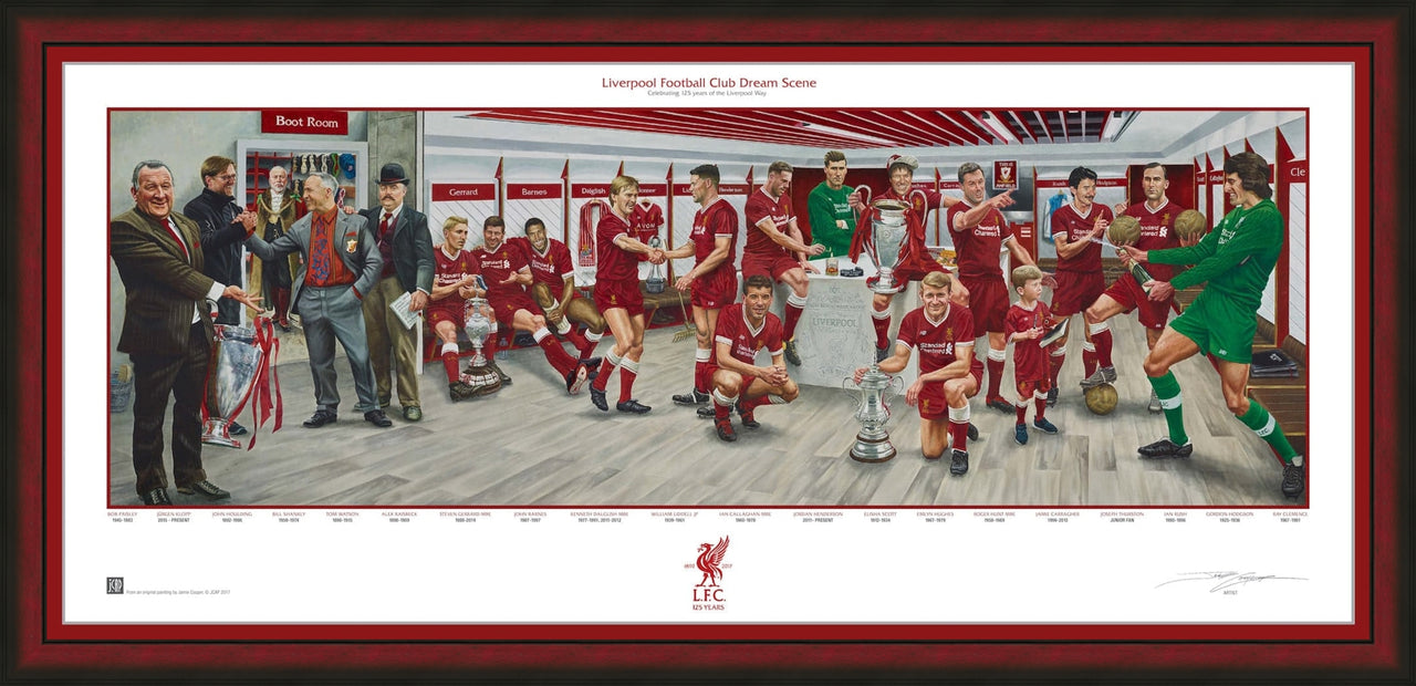 Liverpool FC Exclusive Dream Scene Lithograph Artwork Print by Jamie ...