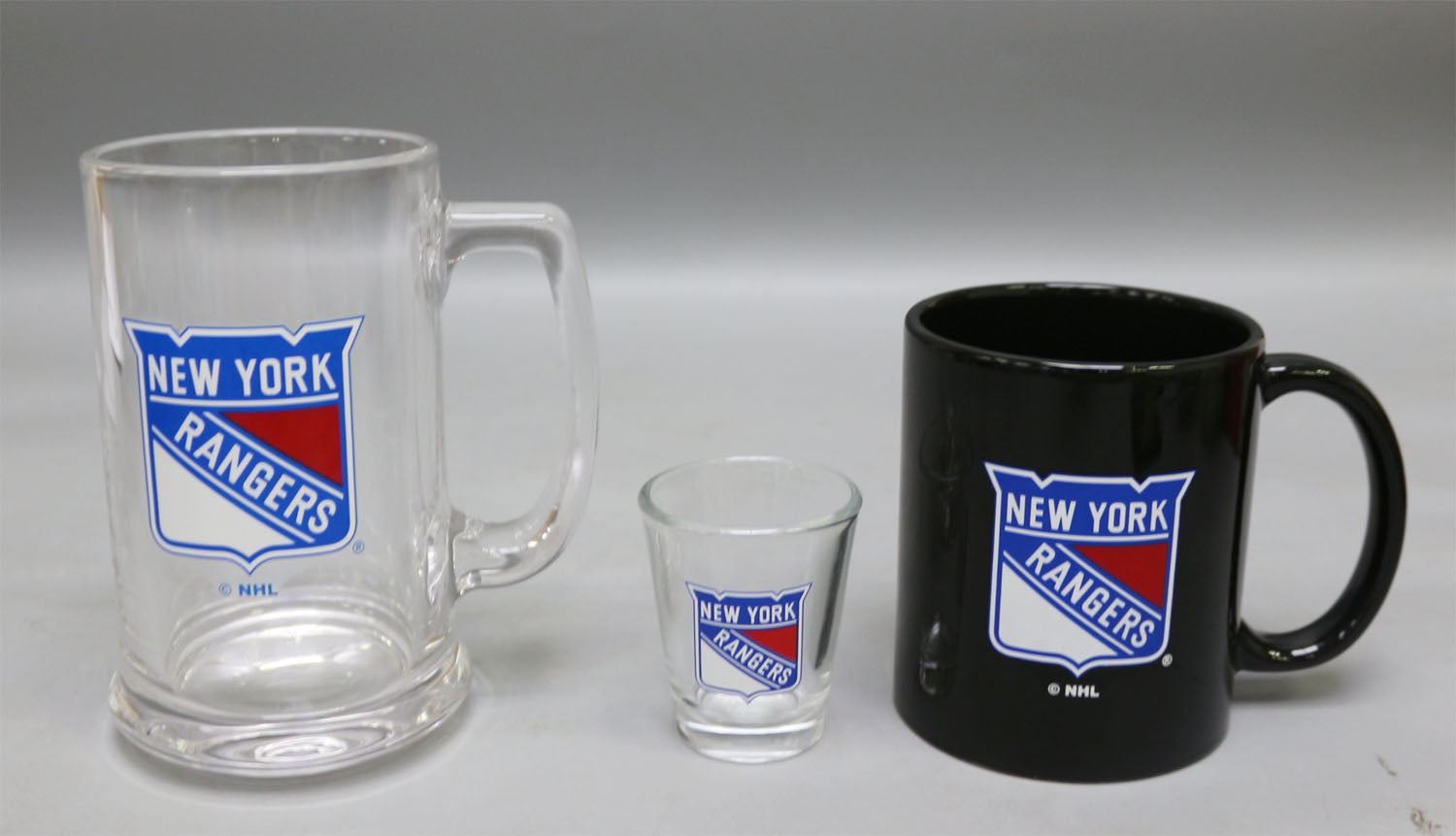 New York Rangers 3-Piece Glassware Set | Hockey Drinkware, Glasses, and ...