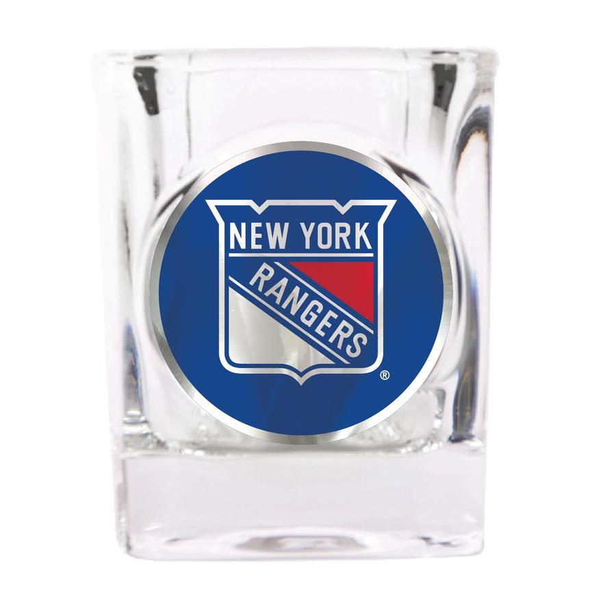 New York Rangers Square Shot Glass | Hockey Drinkware, Glasses, and Mugs