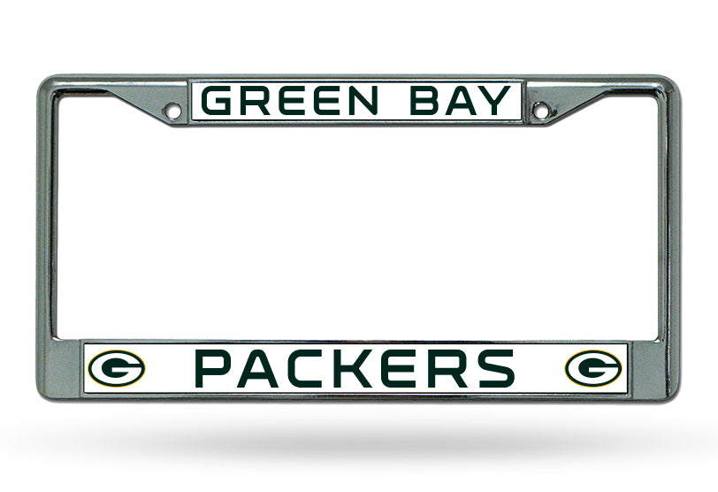 Green Bay Packers Chrome License Plate Frame | Football License Plates ...