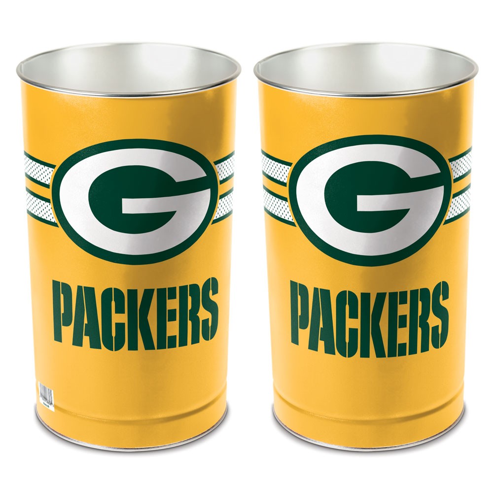 Green Bay Packers Trash Can | Football Trash Cans, Novelties, & Home Decor