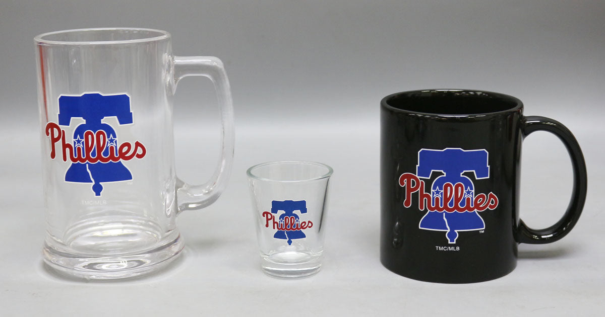 Philadelphia Phillies 3-Piece Glassware Set | Baseball Drinkware ...