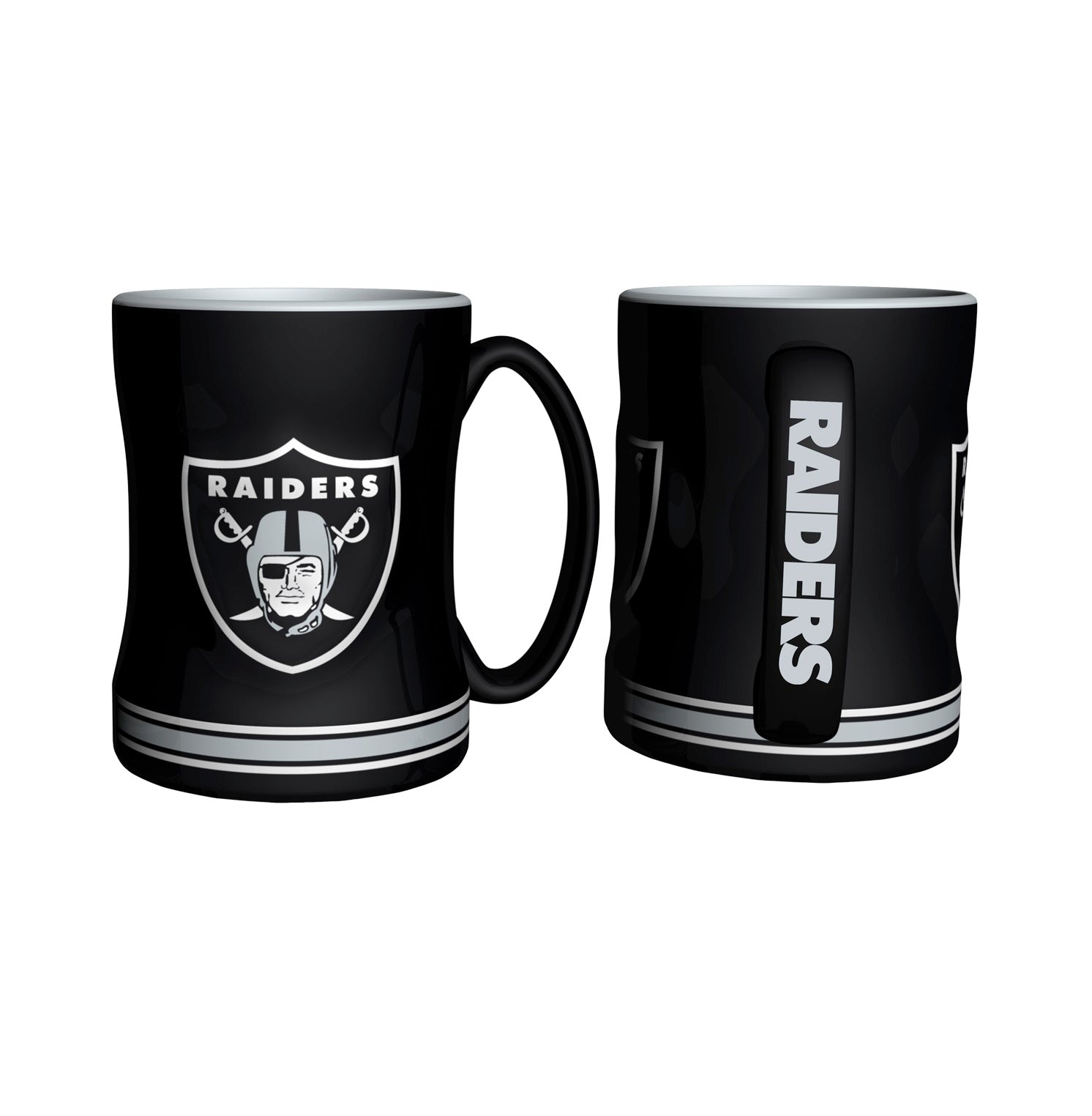 Las Vegas Raiders Logo Relief Coffee Mug | Football Drinkware, Glasses ...