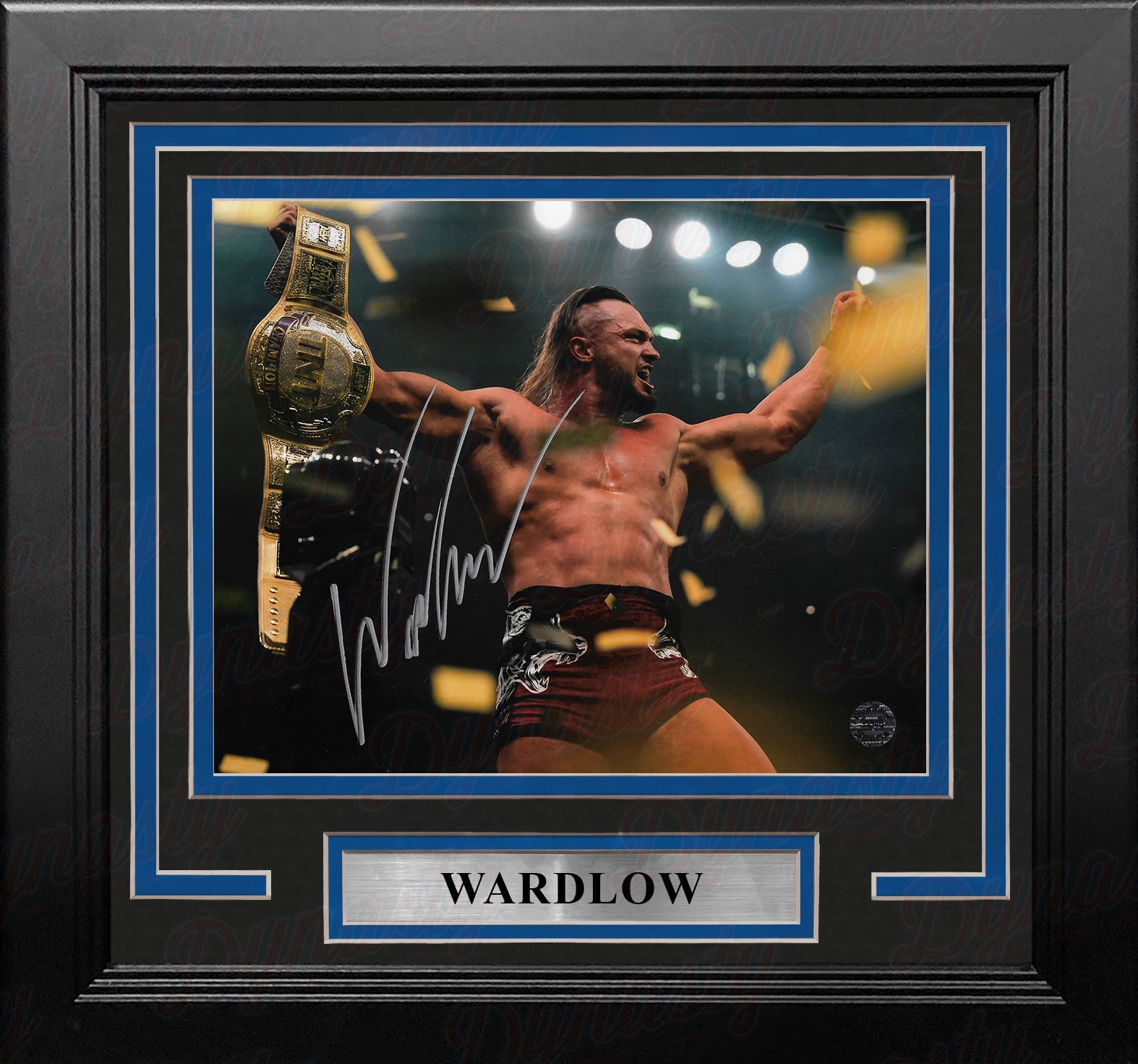 Wardlow TNT Champion Autographed AEW Wrestling 8" x 10" Framed Photo ...