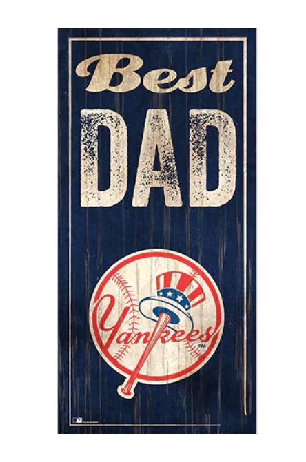 New York Yankees Dad Wood Sign | Baseball Signs, Banners, and Posters