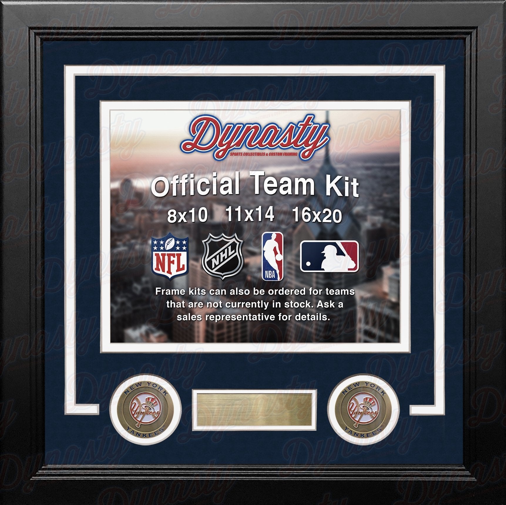 New York Yankees Custom MLB Baseball 8x10 Picture Frame Kit | Baseball ...