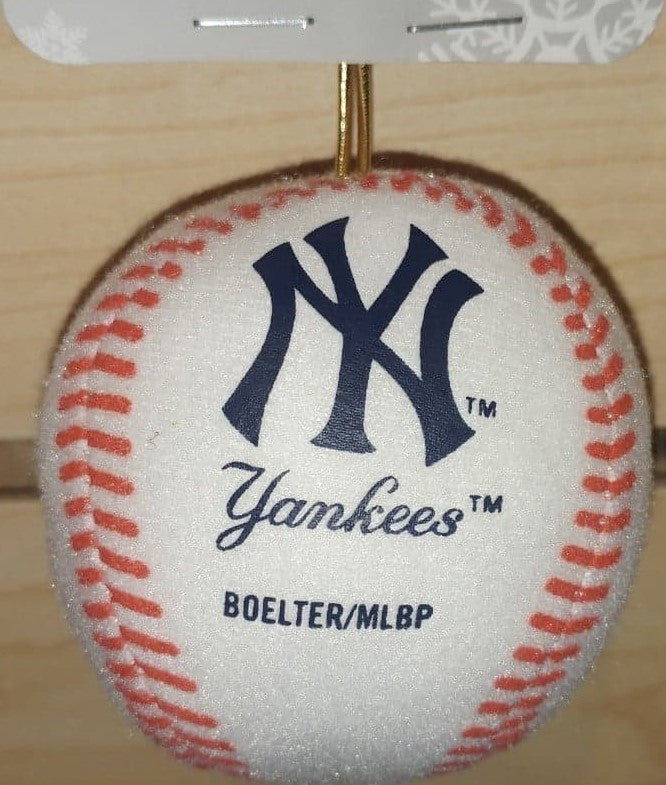New York Yankees Plush Baseball Ornament | Baseball Ornaments ...