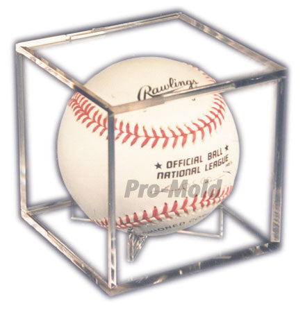 Baseball Cube Display Case with Stand